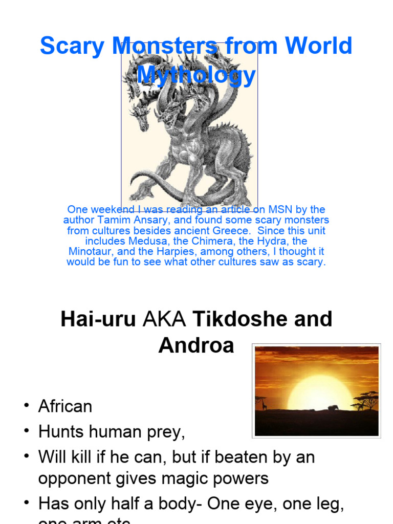Scary Monsters From World Mythology | PDF | Monsters