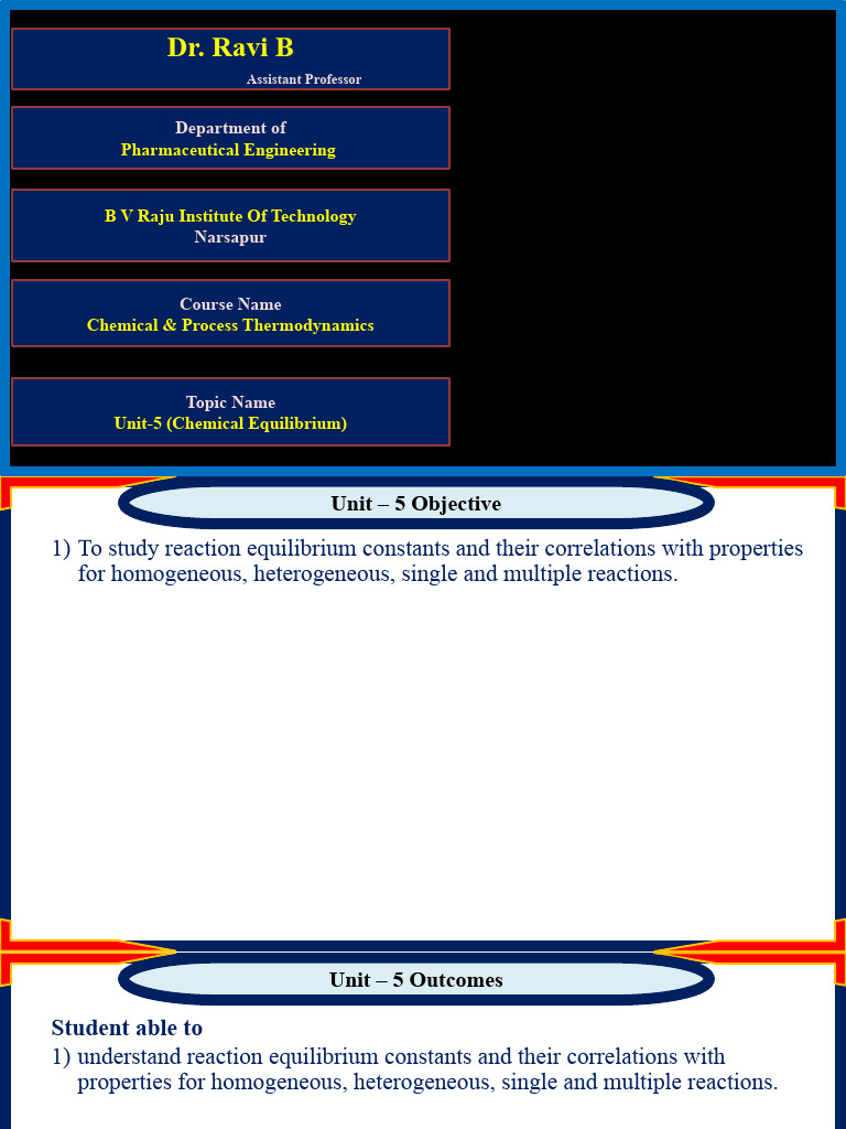 Thermodynamics Unit 5 | PDF | Chemical Equilibrium | Gibbs Free Energy