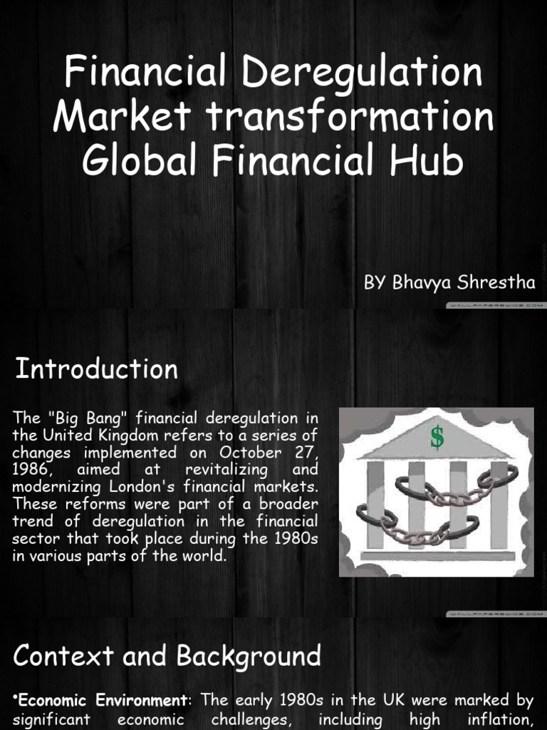 Financial Deregulation | PDF | Deregulation | London Stock Exchange