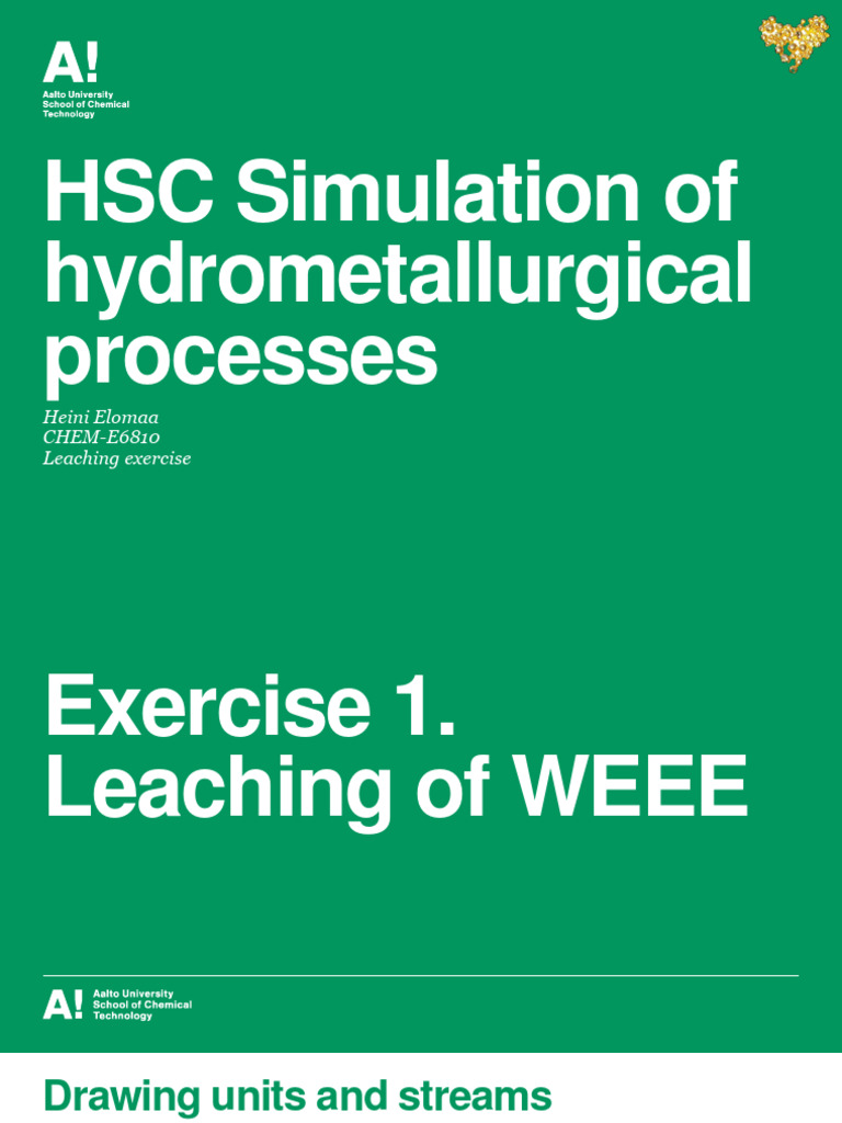 HSC Simulation Leaching | PDF