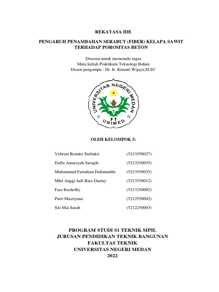 Rekayasa Ide Tekban Kelompok 5 | PDF