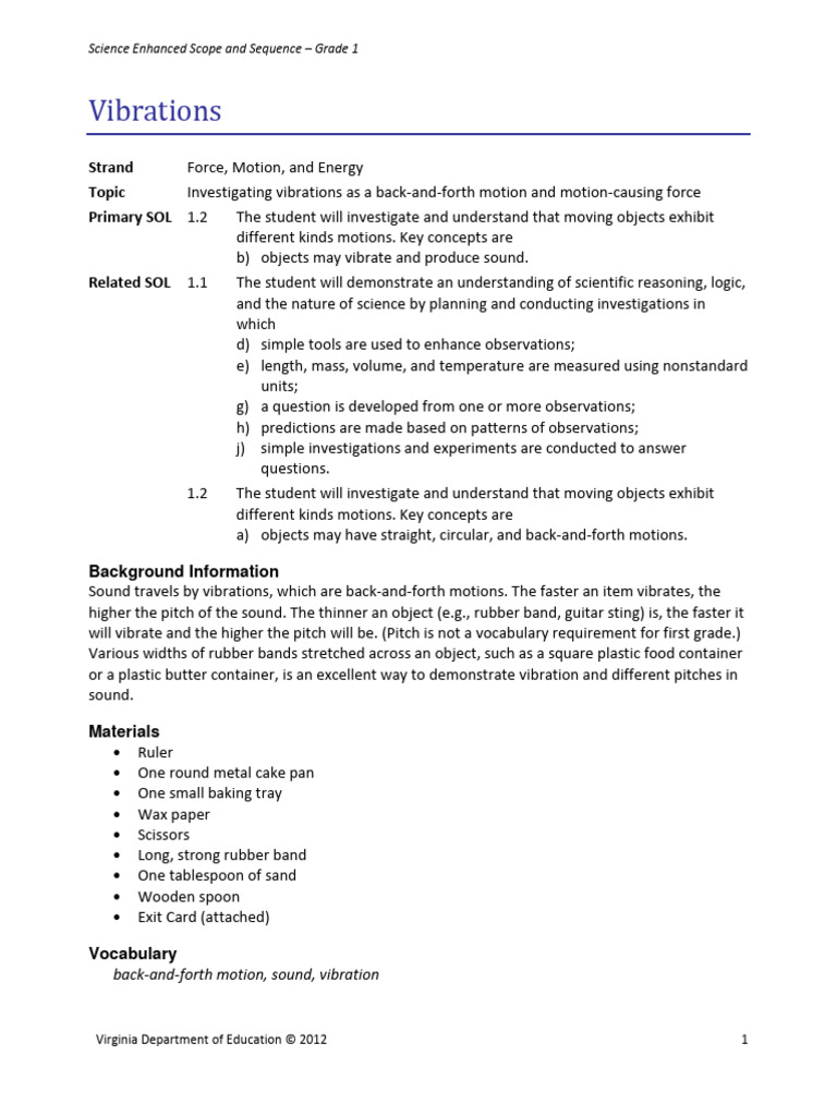 Vibration | PDF | Sound