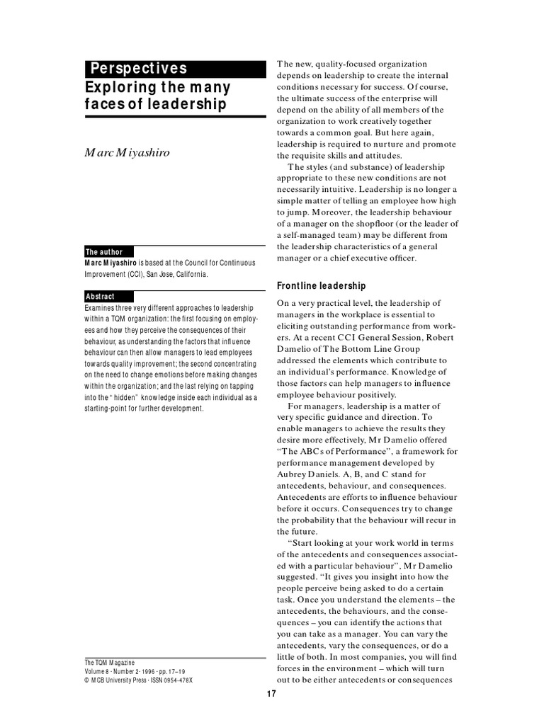 L4 (3) Exploring - The | PDF | Leadership | Behavior