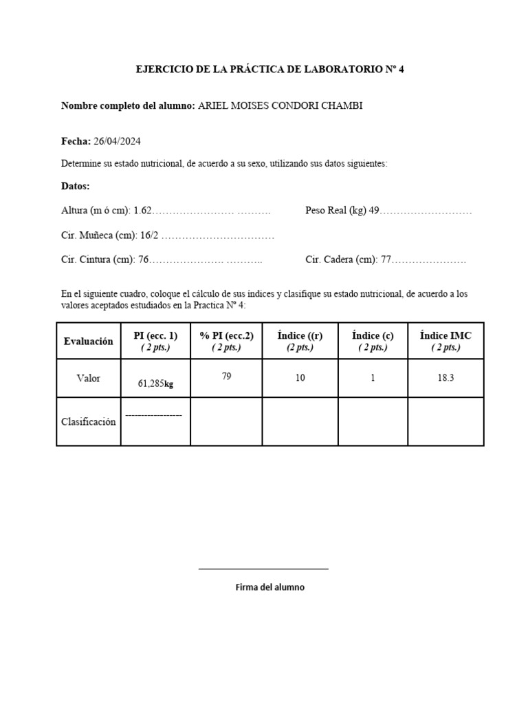 Ejercicio Practica #4 | PDF