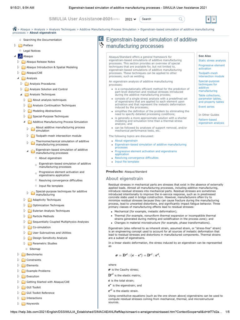 Eigenstrain-Based Simulation of Additive Manufacturing Processes ... Eigenstrain-Based Simulation of Additive Manufacturing Processes ...