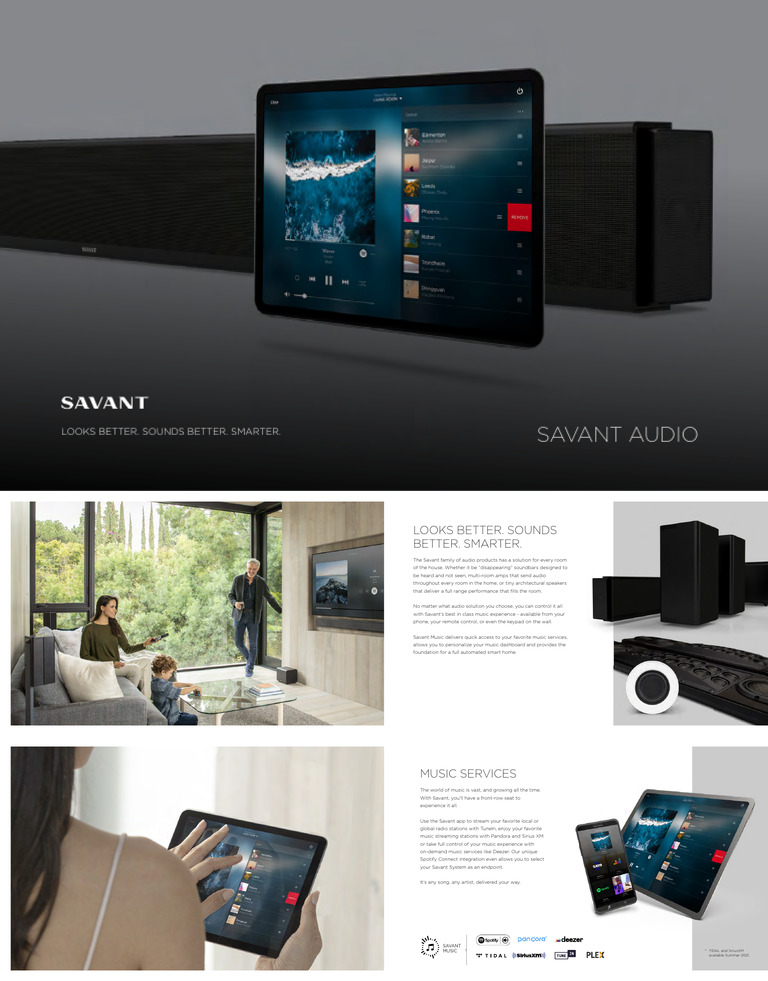 Savant Audio Brochure | PDF | Loudspeaker | Amplifier