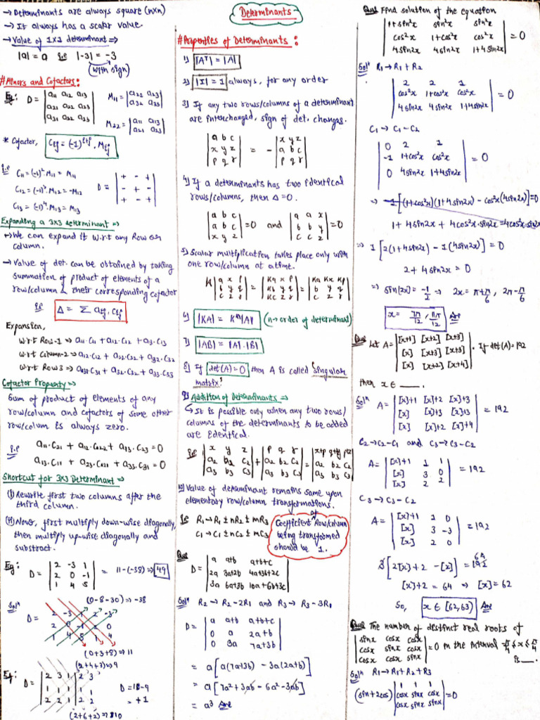 Determinants | PDF