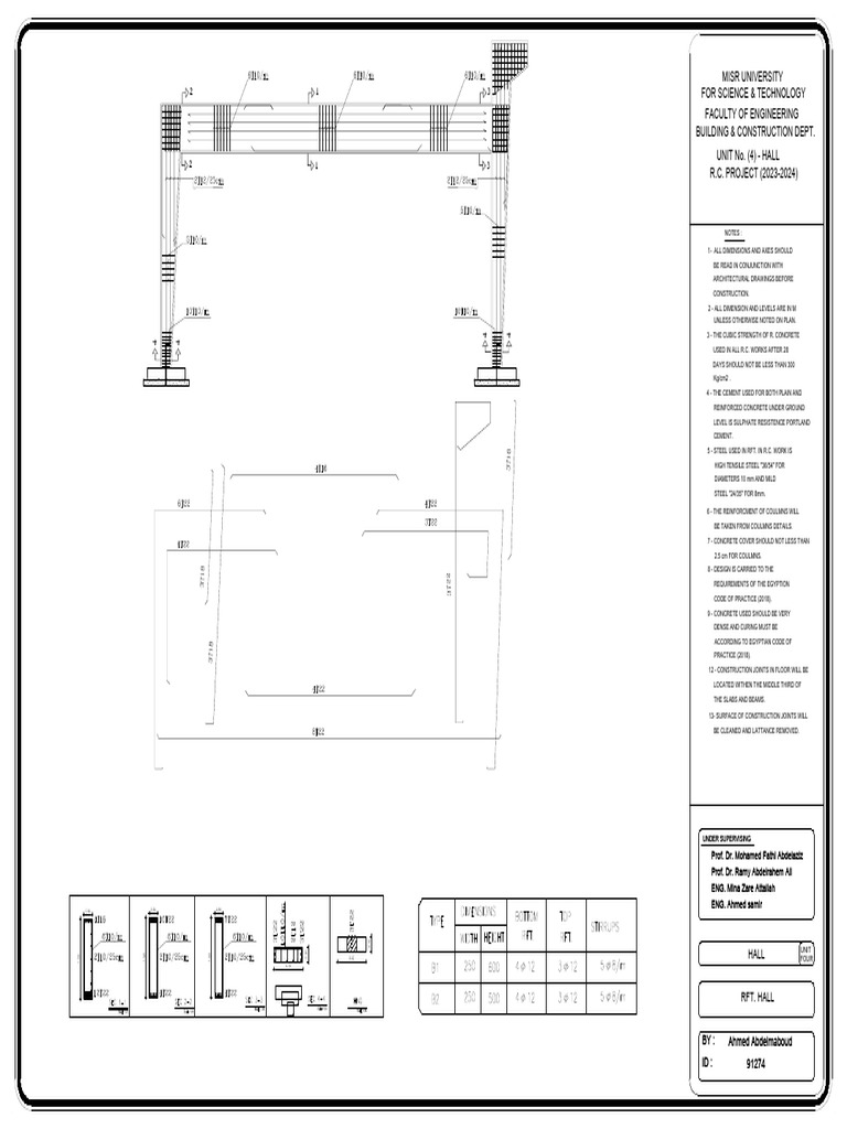 HALL UNIT 4-2-Model | PDF | Concrete | Structural Engineering