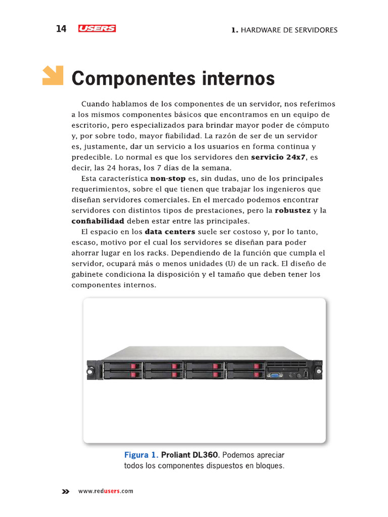 Redes. Administración de Servidores - Componentes Internos | PDF ...
