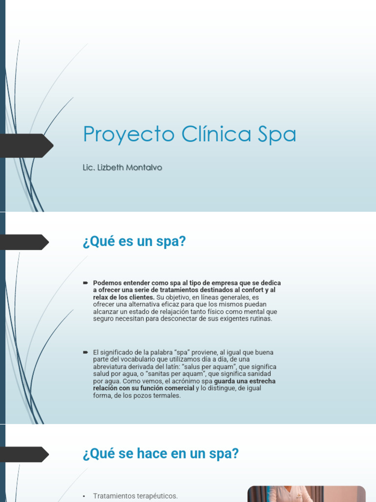 Proyecto Clínica Spa | PDF | Masaje | Toxina botulínica