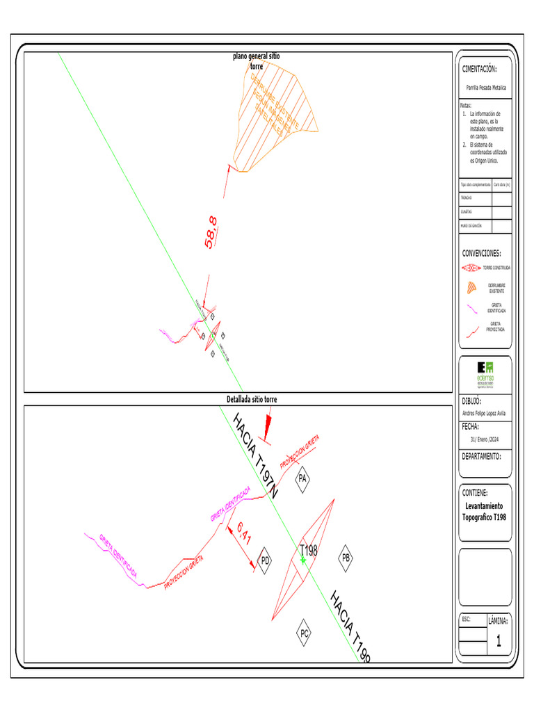 LEVANTAMIENTO TOPOGRAFICO T198-Presentación1 | PDF