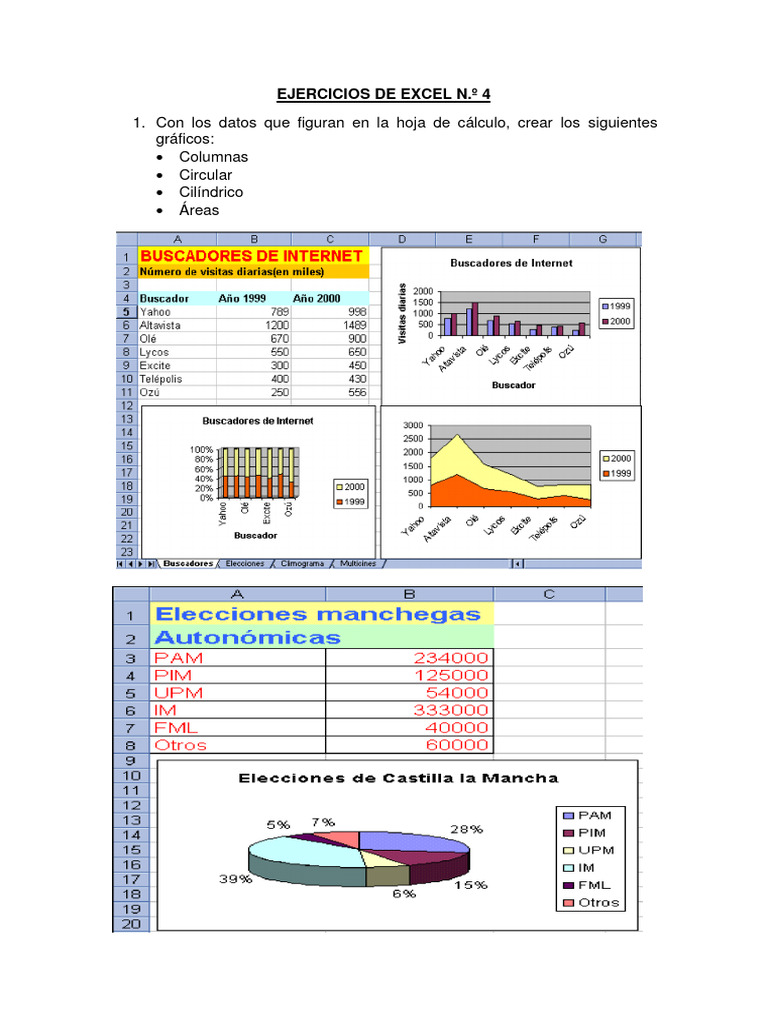 Ejercicios de Excel Nº4 | PDF