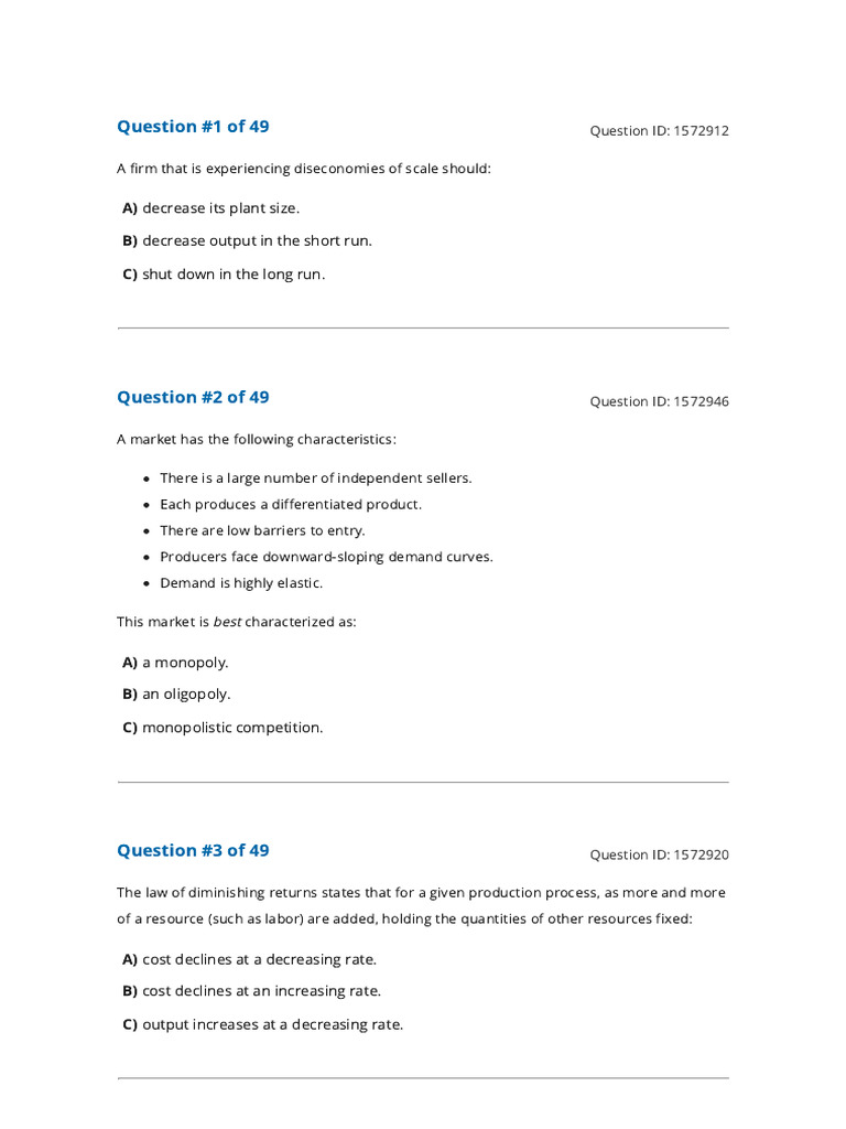 Reading 12 Firms and Market Structures | PDF | Monopoly | Profit ...