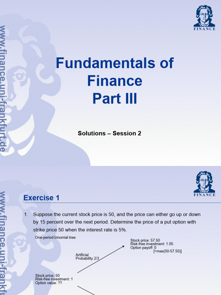 ILF - FoF Part III - Solutions Exercises Session 2-Corrected | PDF ...