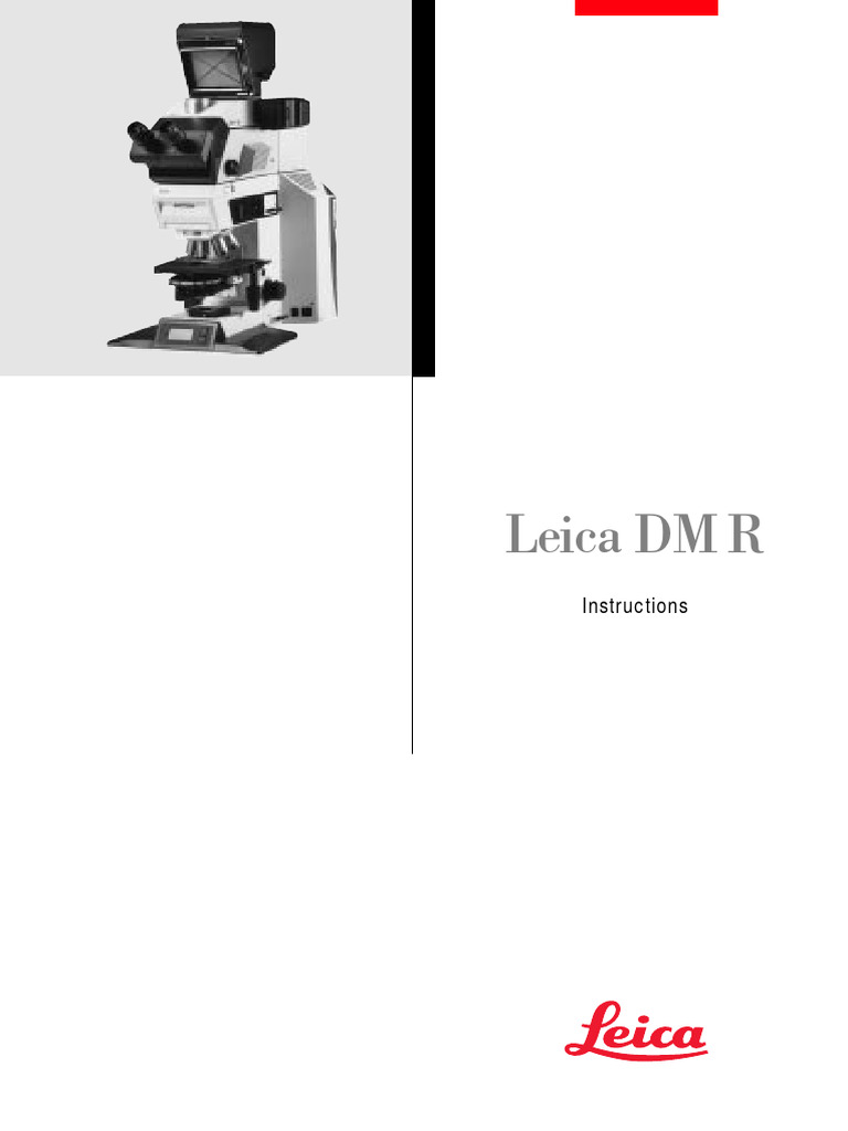 Leica DMRD Instructions | PDF | Microscopy | Optical Filter