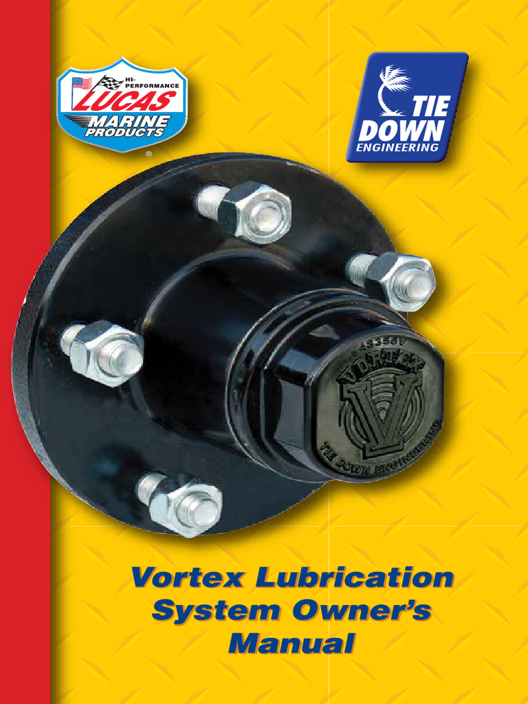 Vortex Lubrication System Manual | PDF | Bearing (Mechanical) | Axle