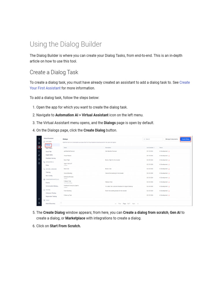Build Dialog Tasks - Kore Ai Docs | PDF | Icon (Computing) | System Software