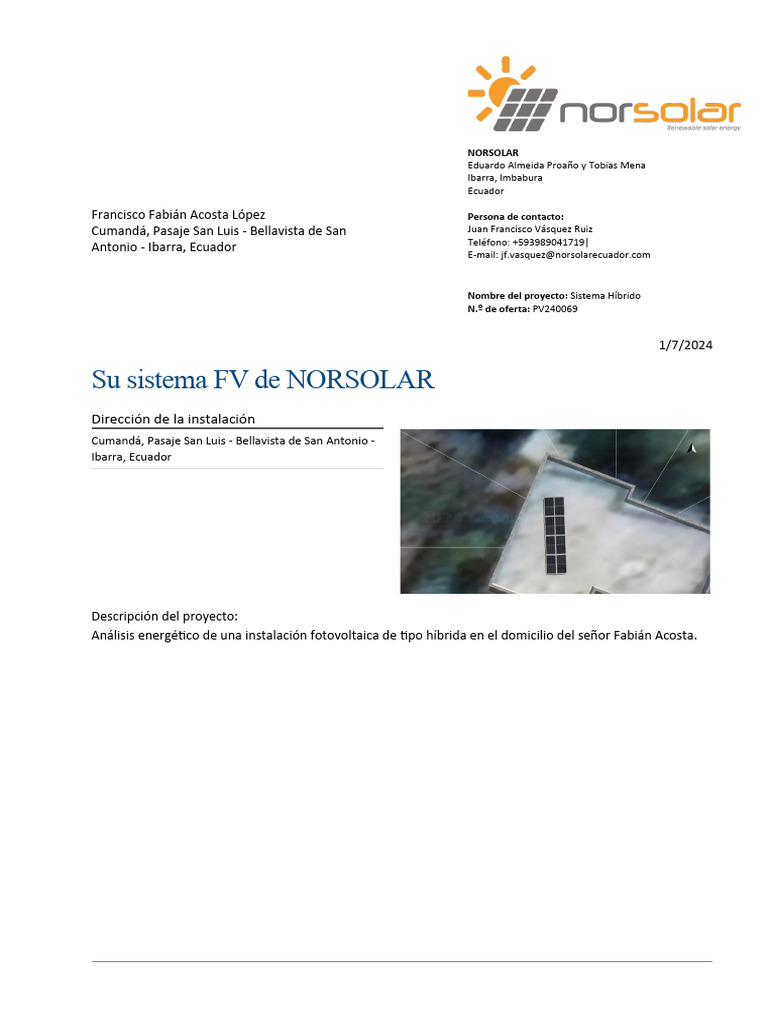 Sistema Híbrido | PDF | Fotovoltaica | Electricidad