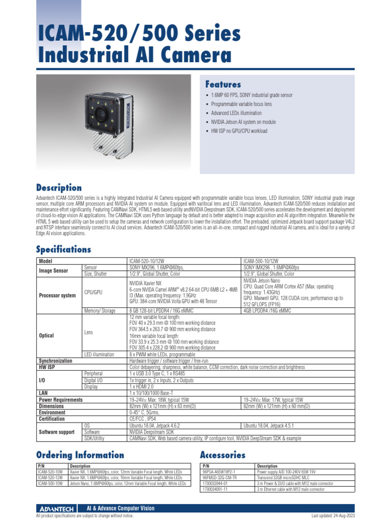 Icam-520 500 DS (082423) 20230824172211 | PDF | Graphics Processing ...