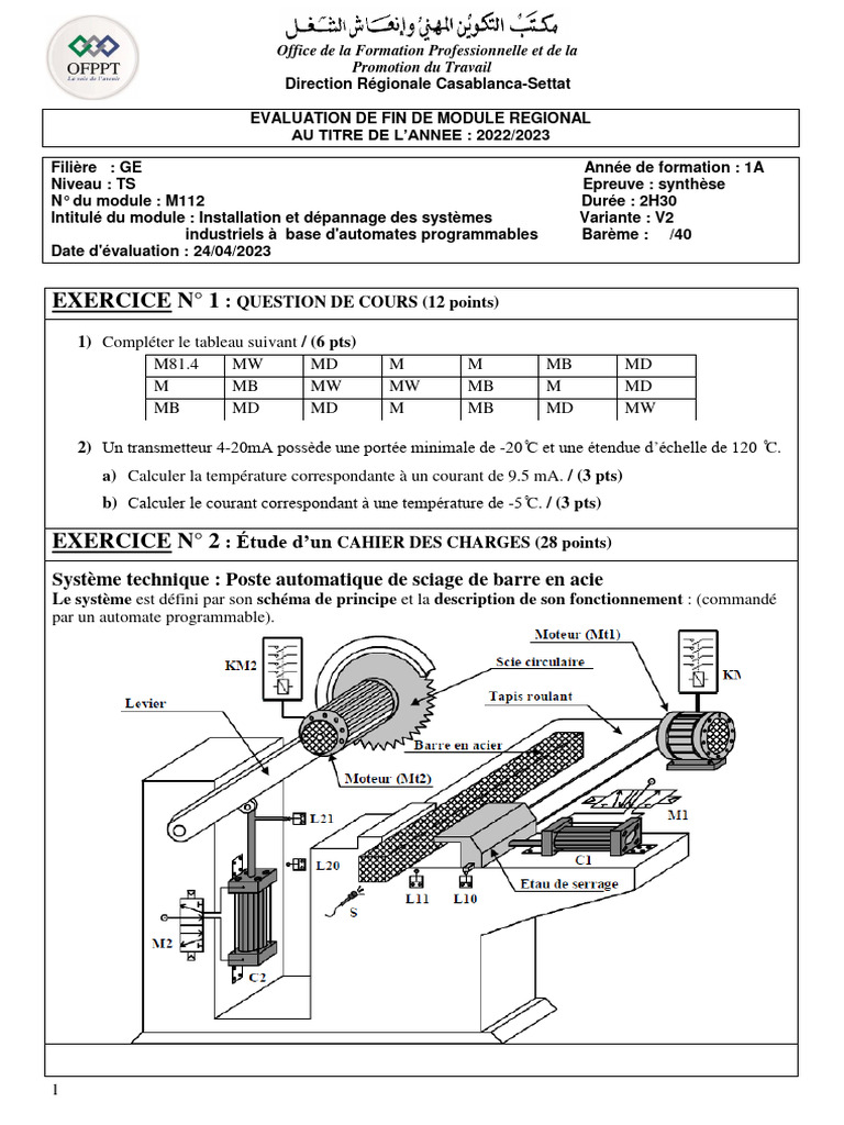 EFM Régional TSGE M112 Synthèse V2 | PDF