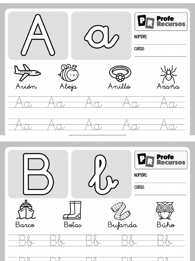 Fichas Abecedario | PDF