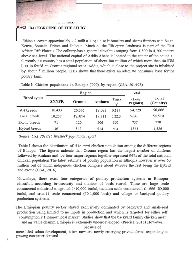 Dairy Production Proposal | PDF | Poultry | Chicken
