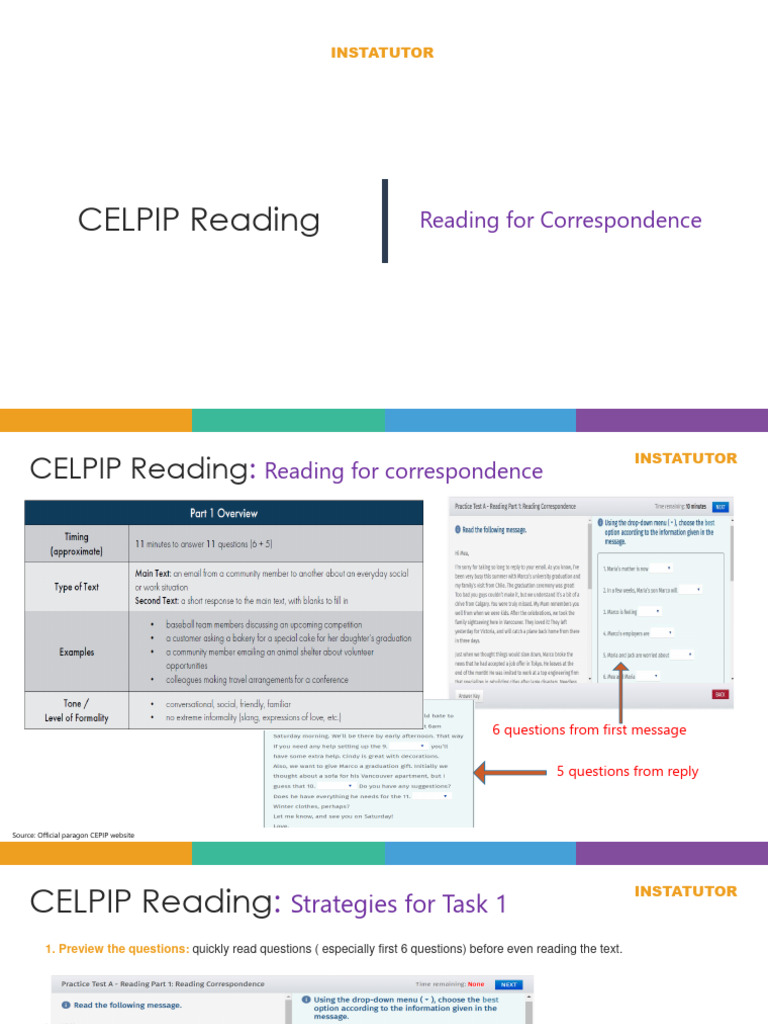 CELPIP Reading - Understanding Task 1 | PDF | Career & Growth ...