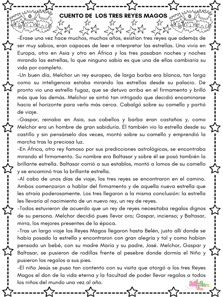 Historia de los Tres Reyes Magos | PDF | Reyes Magos