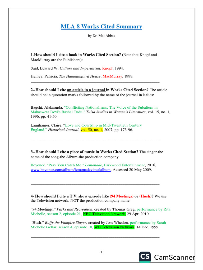 Works Cited Summary | PDF | Buffy The Vampire Slayer | Buffyverse