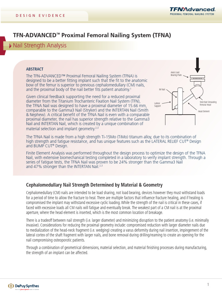 TFNA NailStrength WP | PDF | Fatigue (Material) | Strength Of Materials