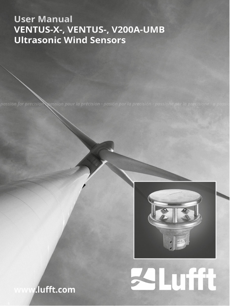 Manual Ventus V200A v30 en | PDF | Wind Speed | Ultrasound