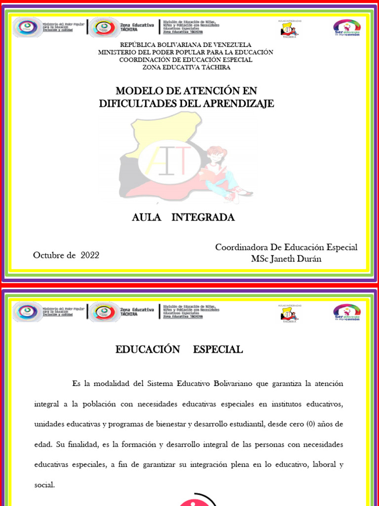 Formacion Aula Integrada | PDF | Educación de la primera infancia ...