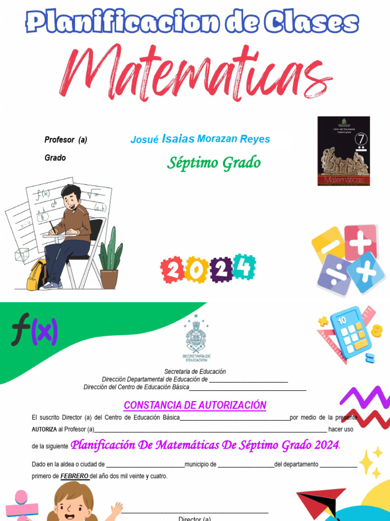 Planificacion 7 C2 B0 Matematicas 1 1 | PDF | Números | Multiplicación