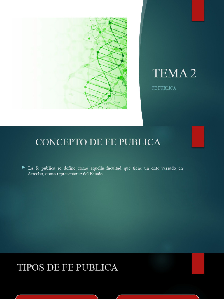 Tema 2 Fe Publica | PDF