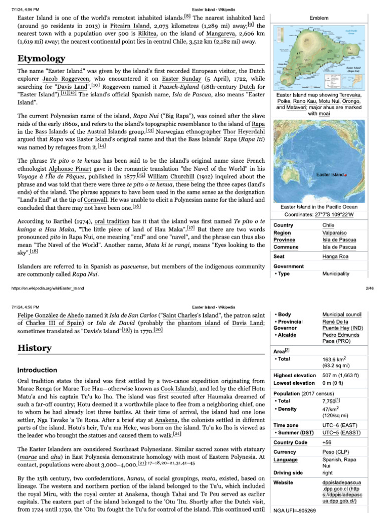 Easter Islands Research | PDF