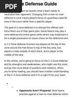 2-3 Zone Defense - The Complete Guide 1 | PDF | Basketball Positions ...