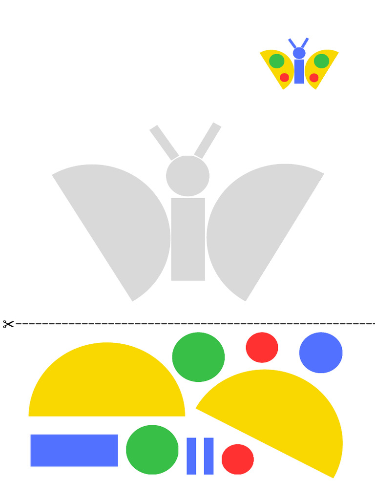 Geometric Shapes Puzzle Worksheet in Colorful Illustrated Style | PDF