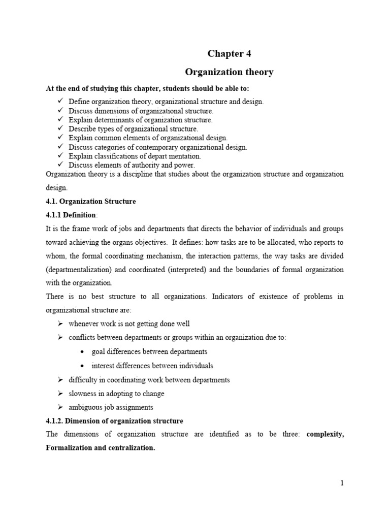 Organ and MGMT Chapter 4 | PDF | Strategic Management | Organizational ...