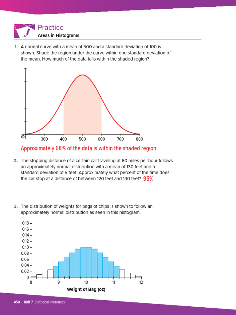 A2.7.6 Practice With Answer | PDF | Standard Deviation | Normal ...