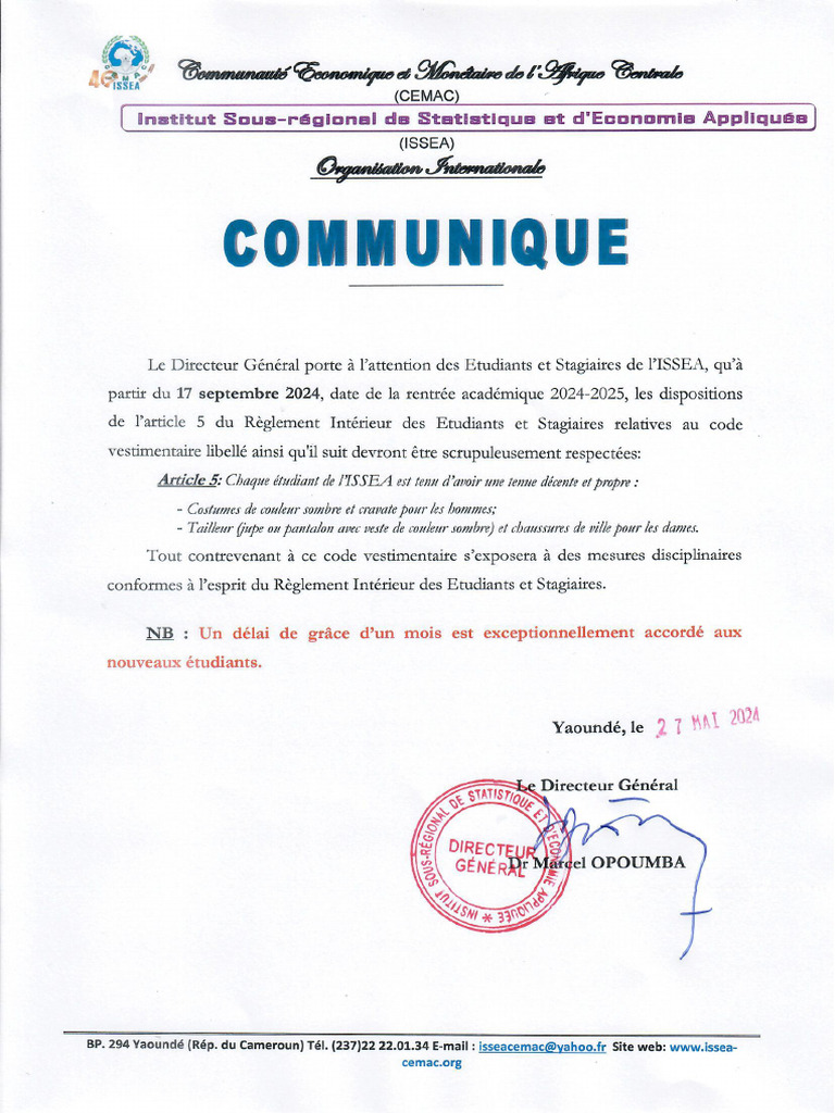 Communique Rentree 2024 2025 | PDF