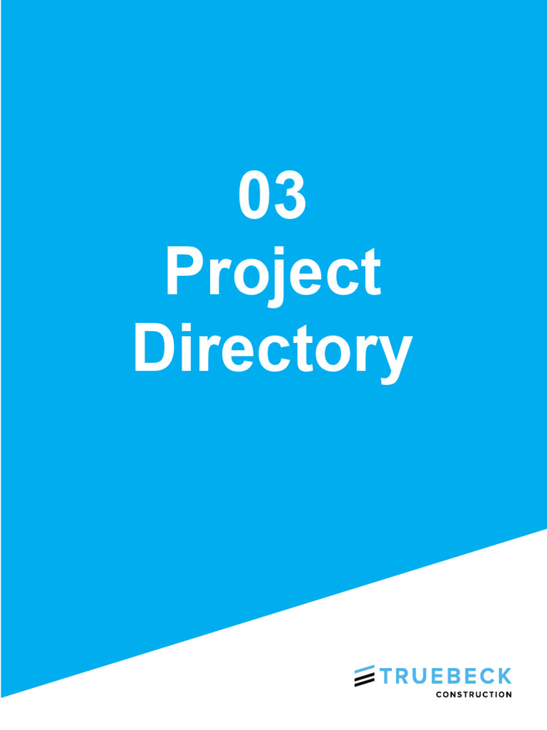 F3 Project Directory | PDF