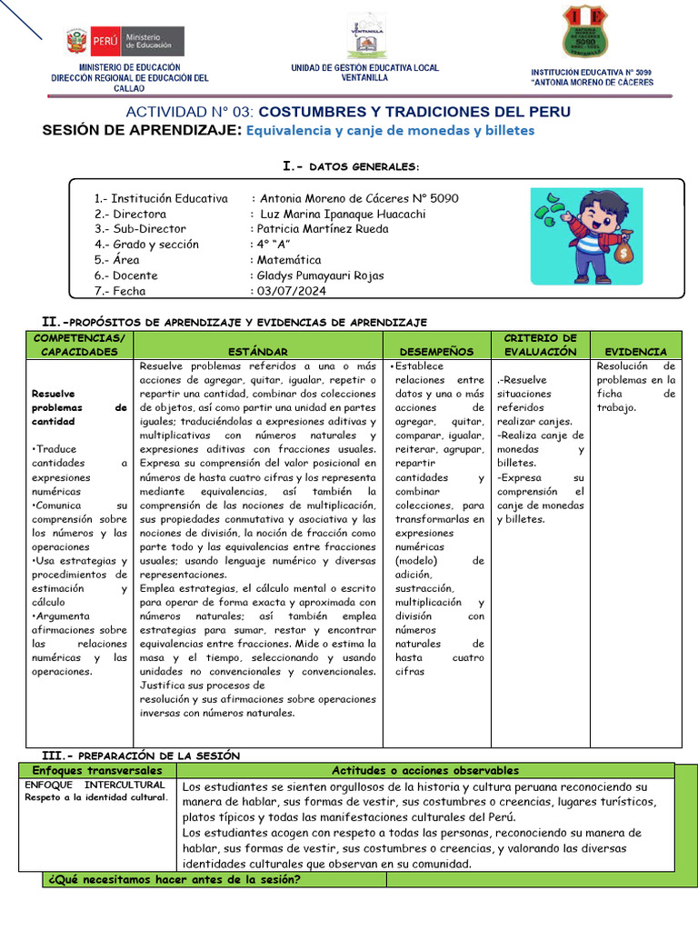 Costumbres y Canje de Monedas en Perú | PDF | Billete de banco | Dinero