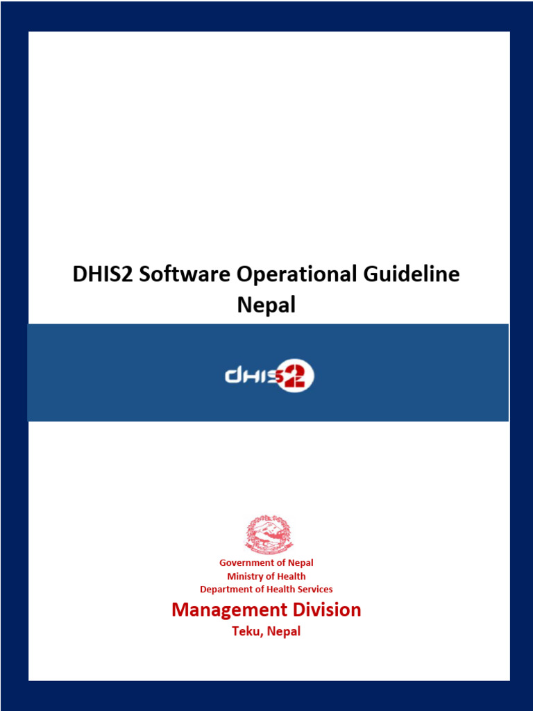 DHIS Mannual Nepal - Fianl | PDF | Login | Infection