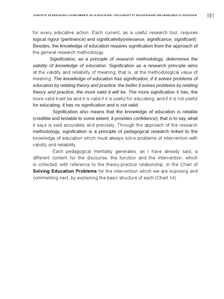 Libro Concepto de Educacion 20 | PDF | Theory | Knowledge