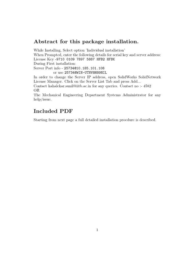 Solidworks Installation Process | PDF | Operating System Families | Software Engineering