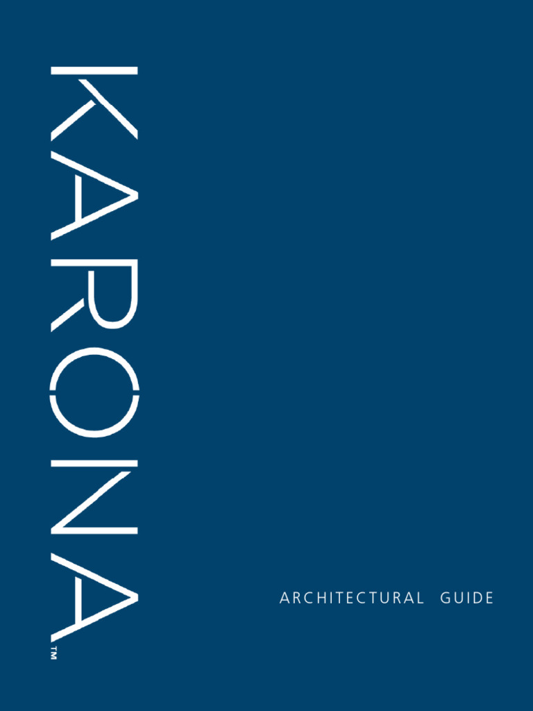 10-98697 - Karona Architectural Brochure - 011524 | PDF | Adhesive | Wood