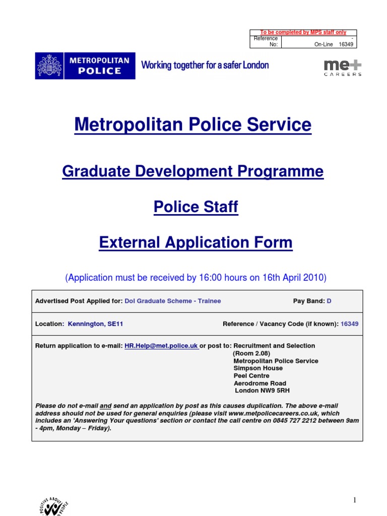 Graduate External Application Form | PDF | Race And Ethnicity In The ...