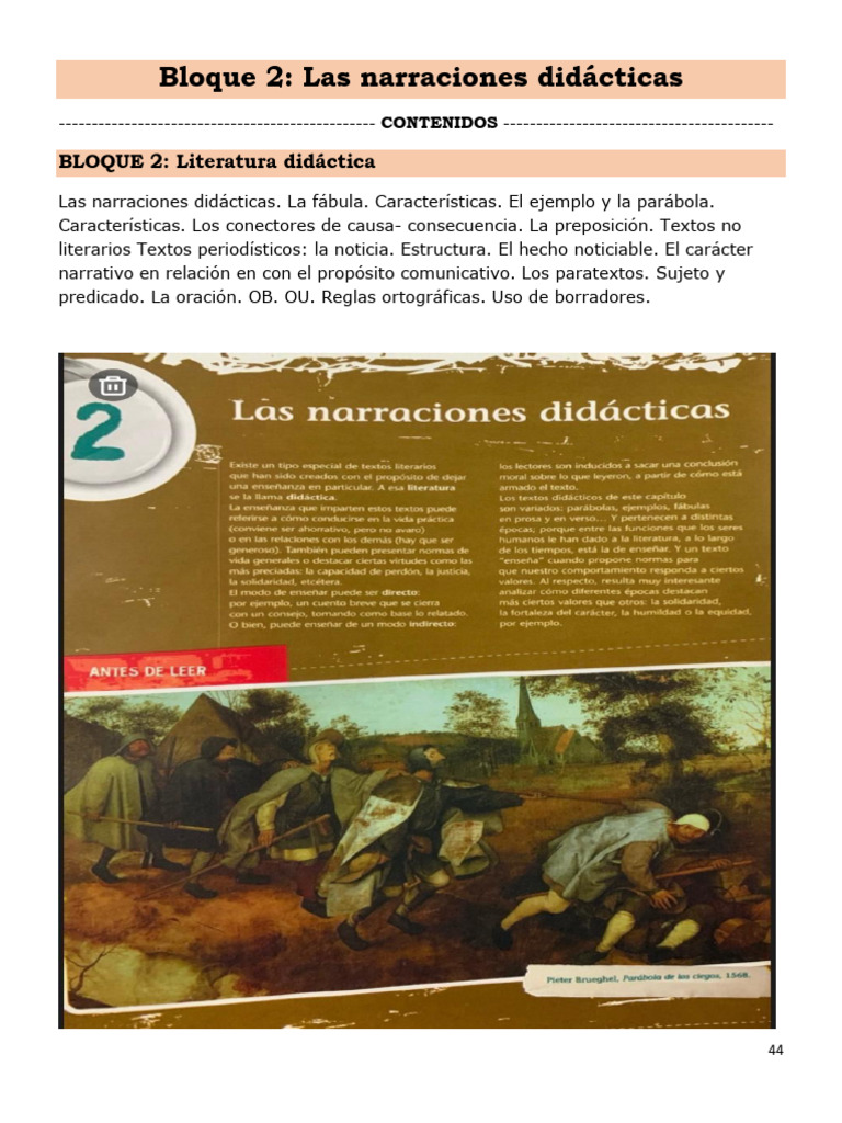 PRÁCTICAS DEL LENGUAJE - Bloque II Y III | PDF | Lingüística | Sintaxis