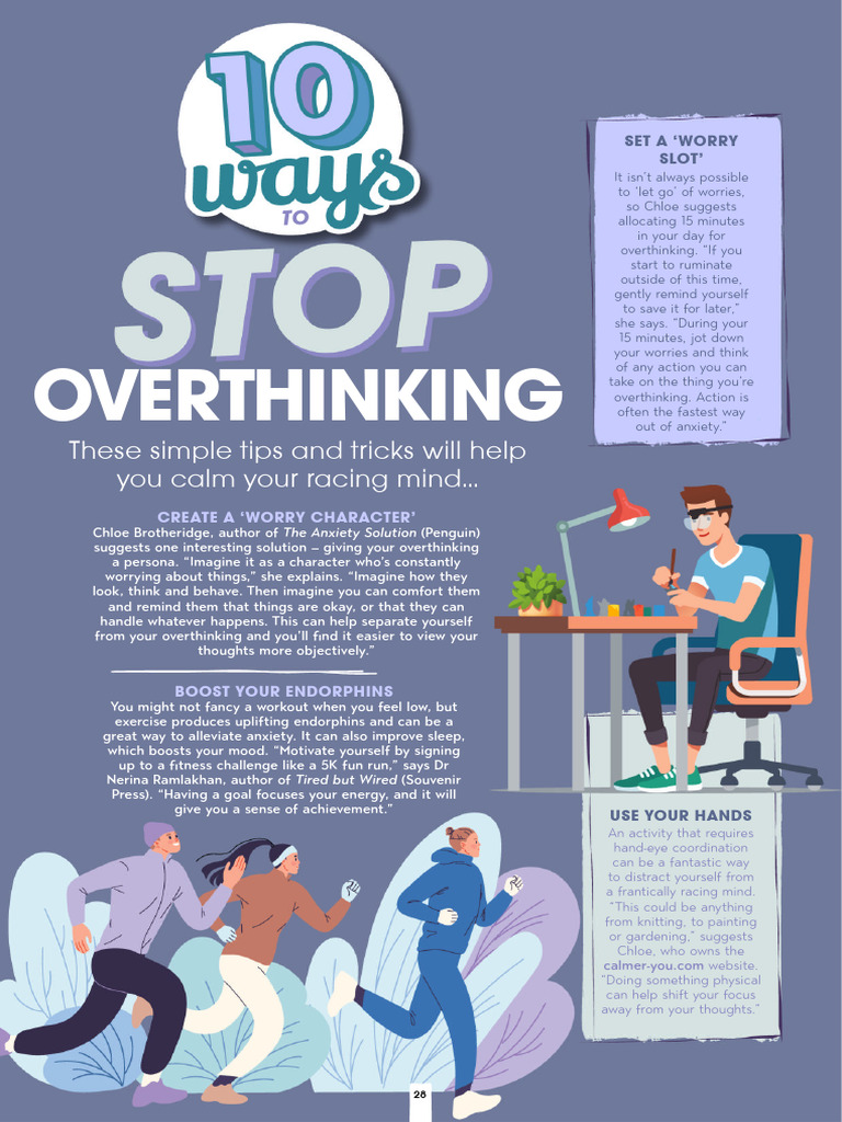 Techniques to Stop Overthinking | PDF | Thought | Behavioural Sciences