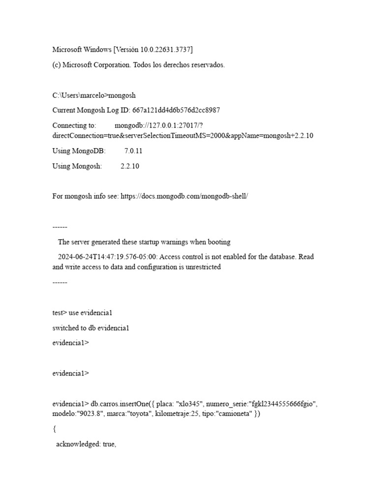 Mongodb | PDF | Toyota